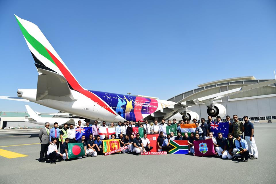 Emirates Airline reveals its ICC Cricket World Cup 2019 themed Emirates ...