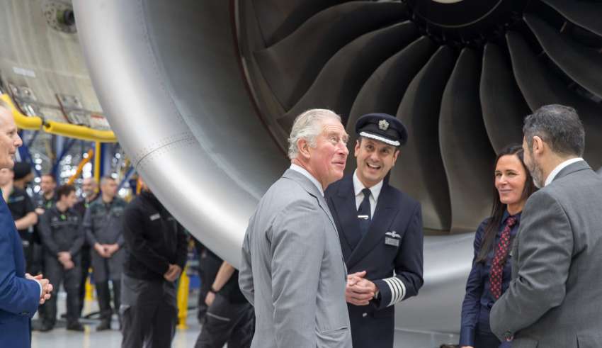 HRH The Prince of Wales tours British Airways’ engineering base in ...