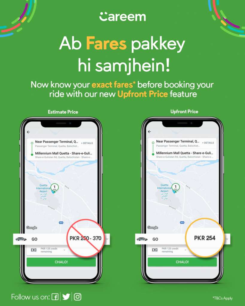 Careem unveils new way of calculating fares via their upfront pricing ...