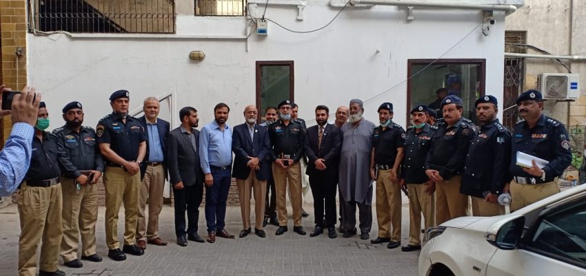Junaid ur Rehman receives DIG East Saqib Ismail Memon at Karachi ...