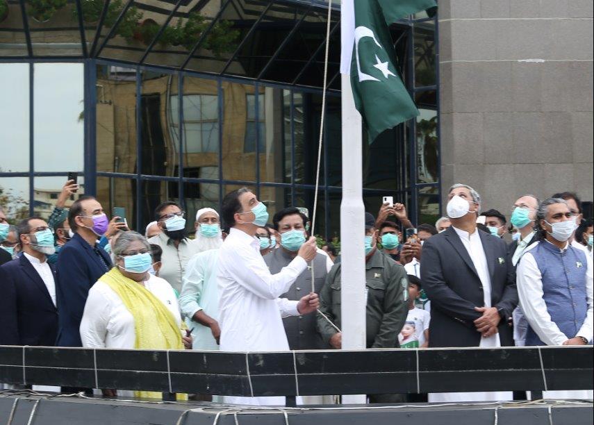 Syed Muhammad Taha hoists National Flag at PSO House - Biz Today