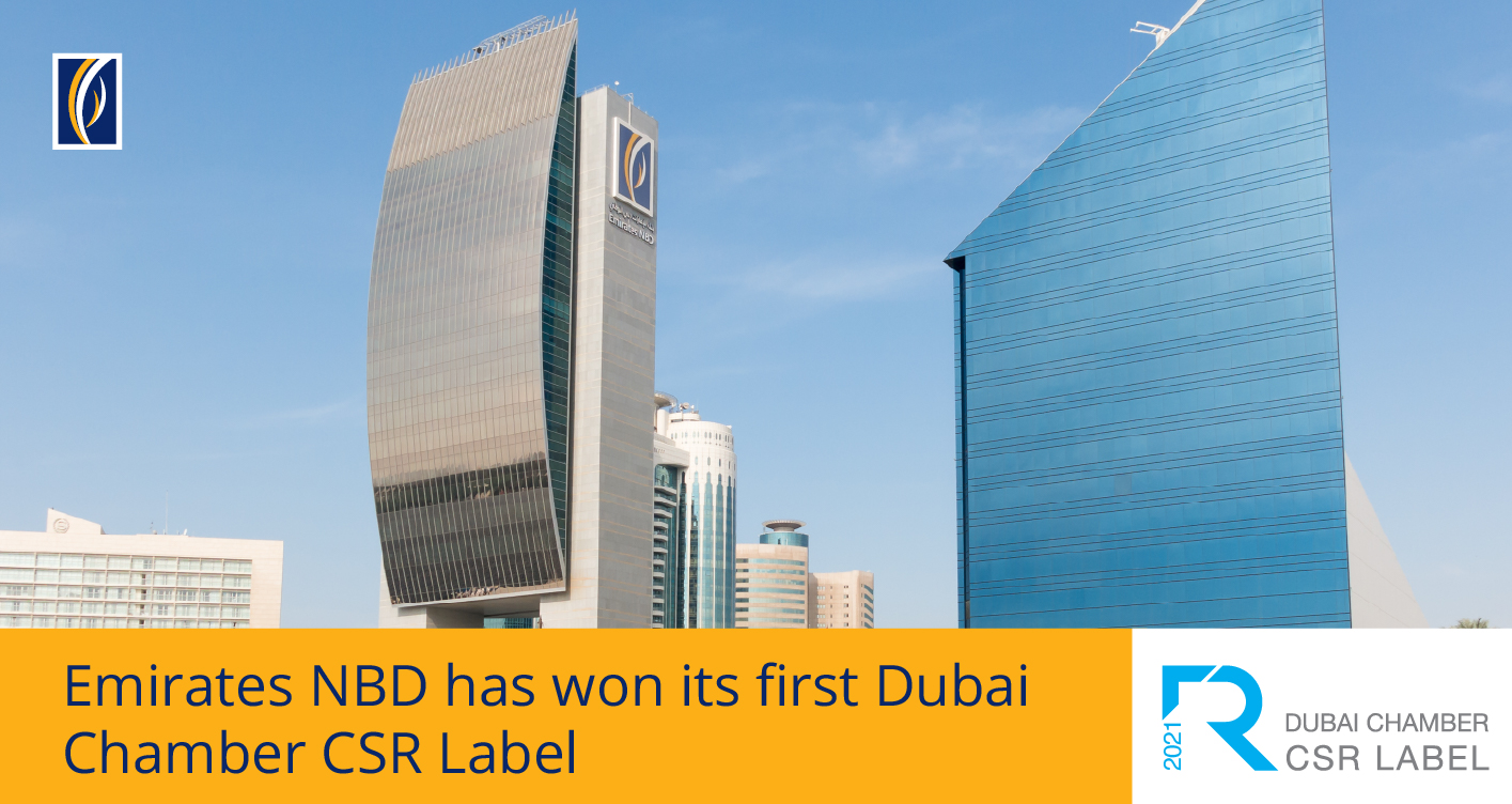 Emirates NBD awarded CSR Label by Dubai Chamber - Biz Today