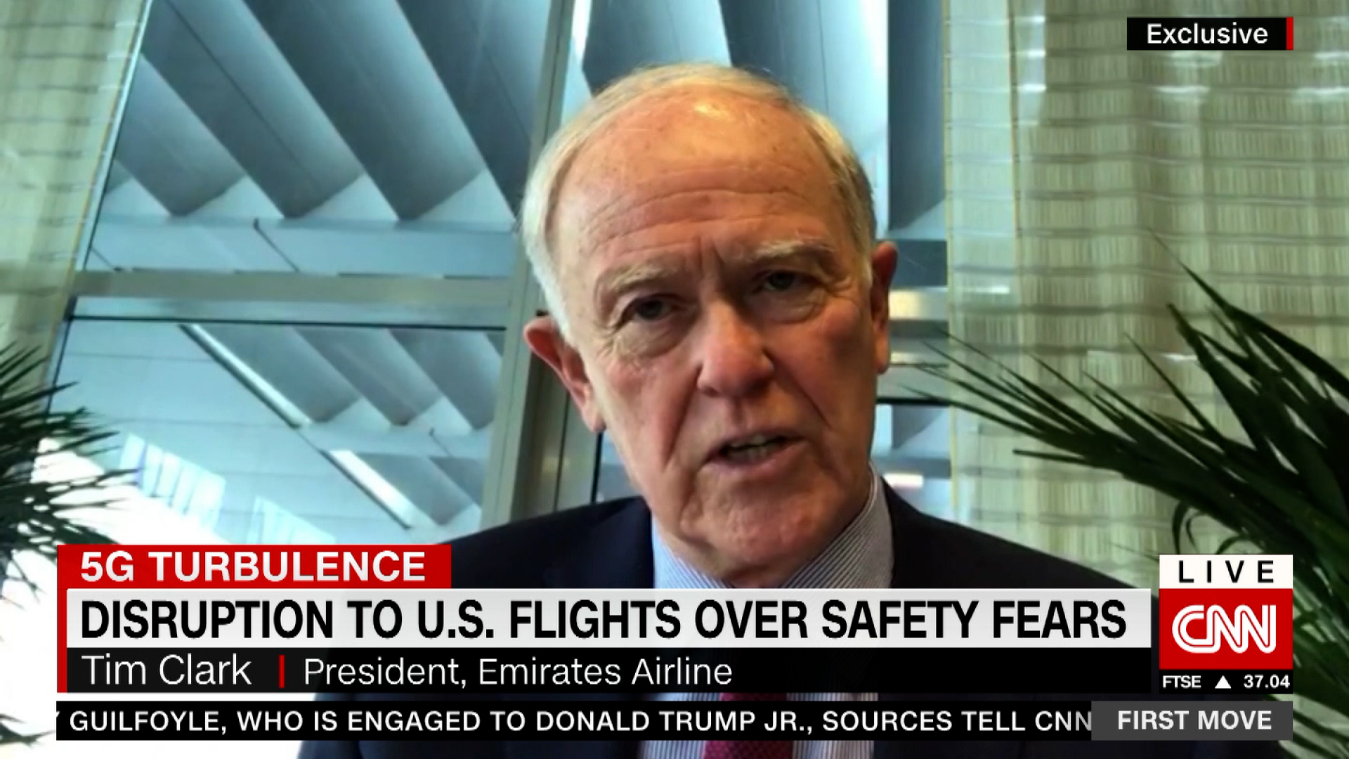 Emirates president Tim Clark tells CNN’s Richard Quest 5G rollout ...