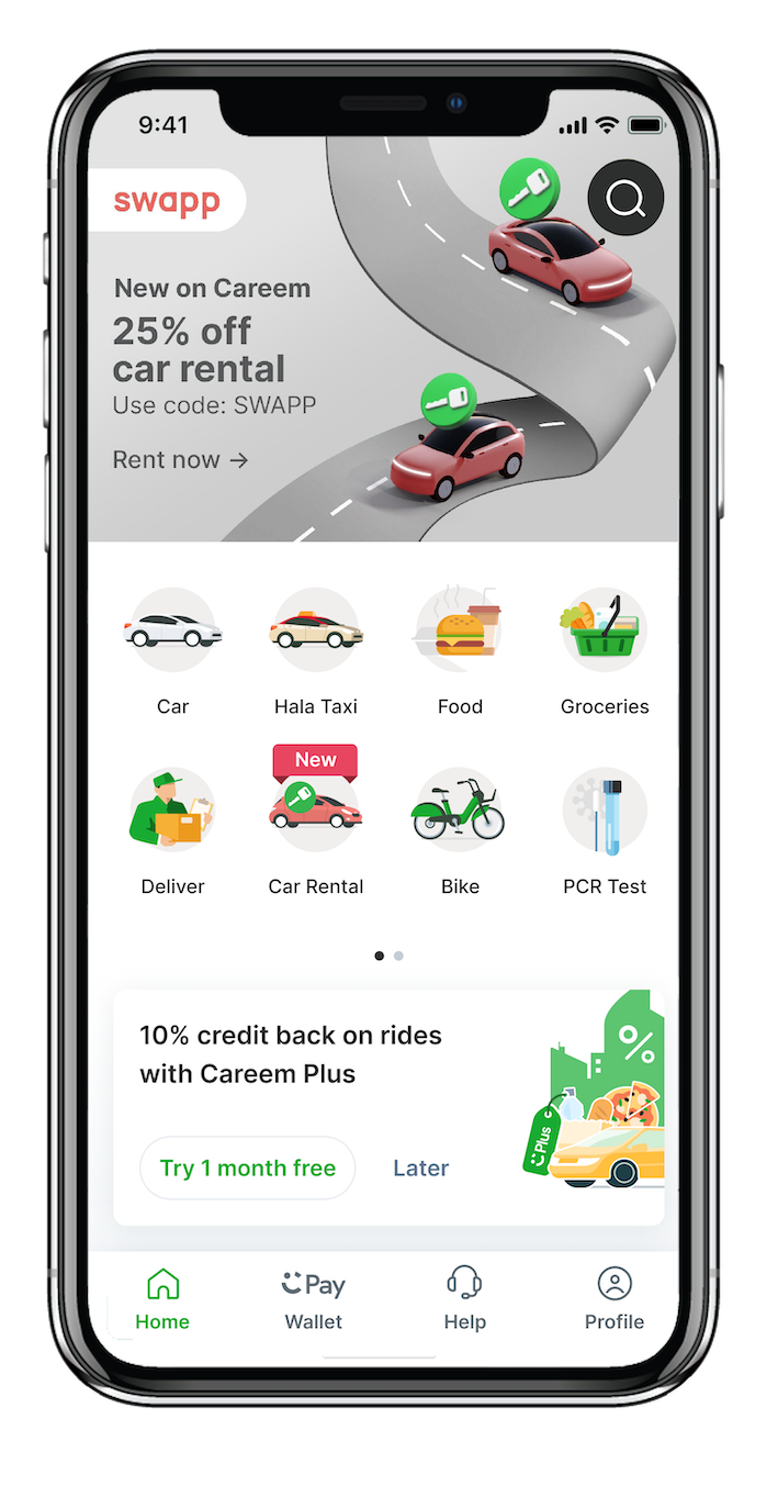 Careem partners with Swapp to introduce flexible car rental on the ...