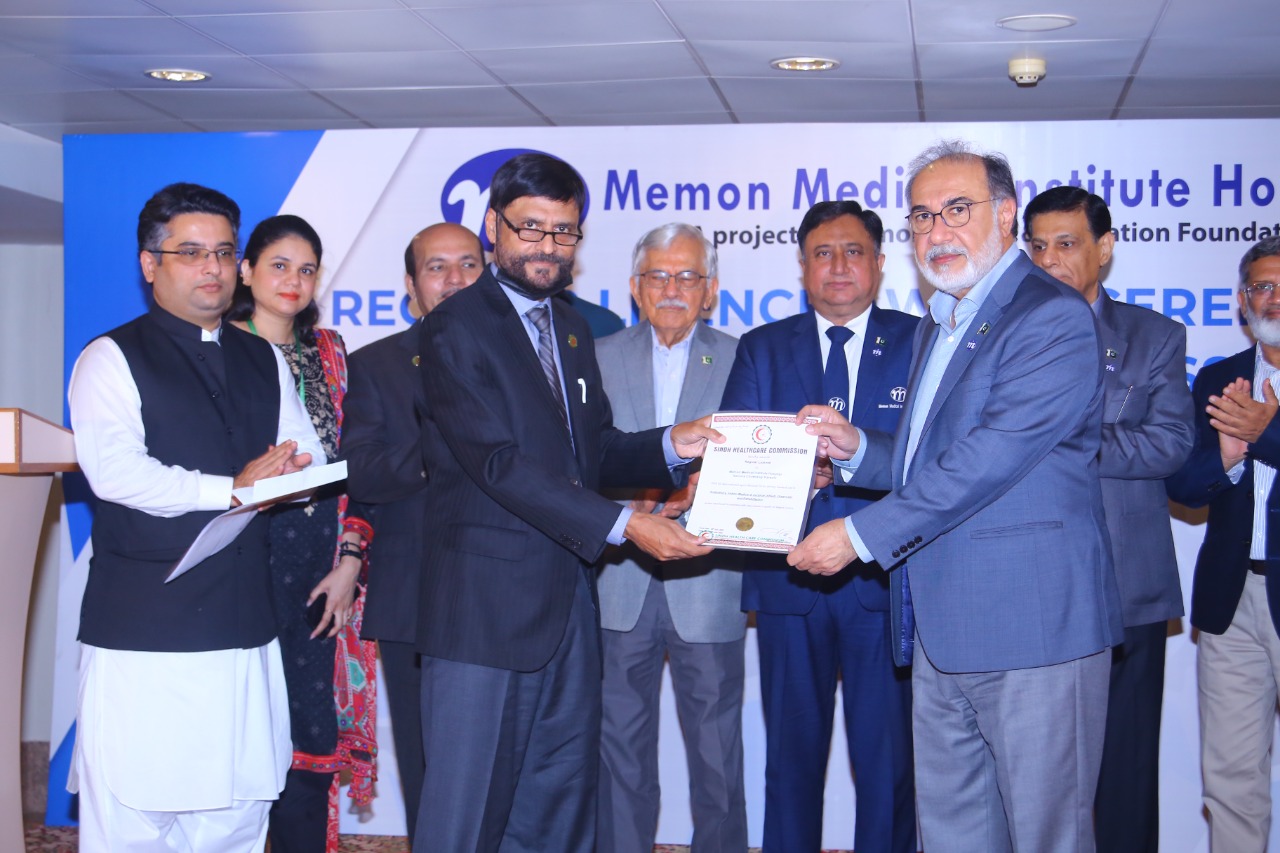 Sindh Healthcare Commission awards regular licence to Memon Medical ...