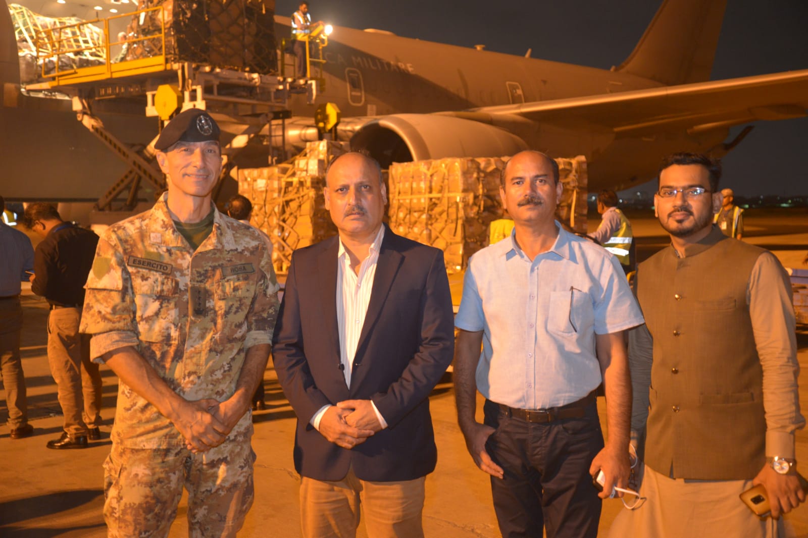 Minister of Italian Defence sent special charter to provide first aid ...