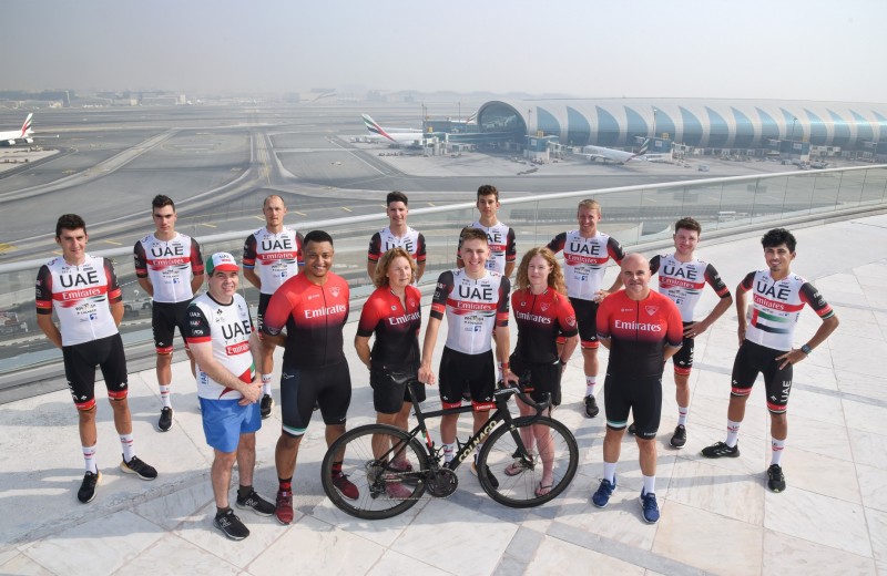 UAE Team Emirates warmly welcomed at Emirates Group Headquarters - Biz ...