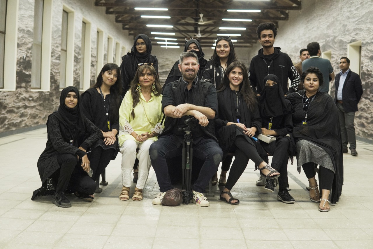 Rashid Rana celebrates ‘It Lies Beyond’ in NED University City Campus ...