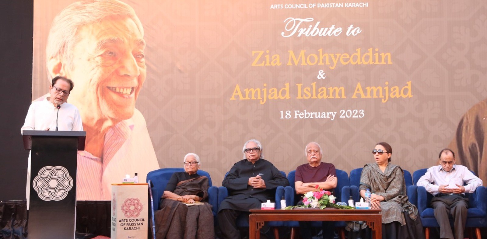 Arts Council paid tribute to Zia Mohiuddin and Amjad Islam Amjad - Biz Today
