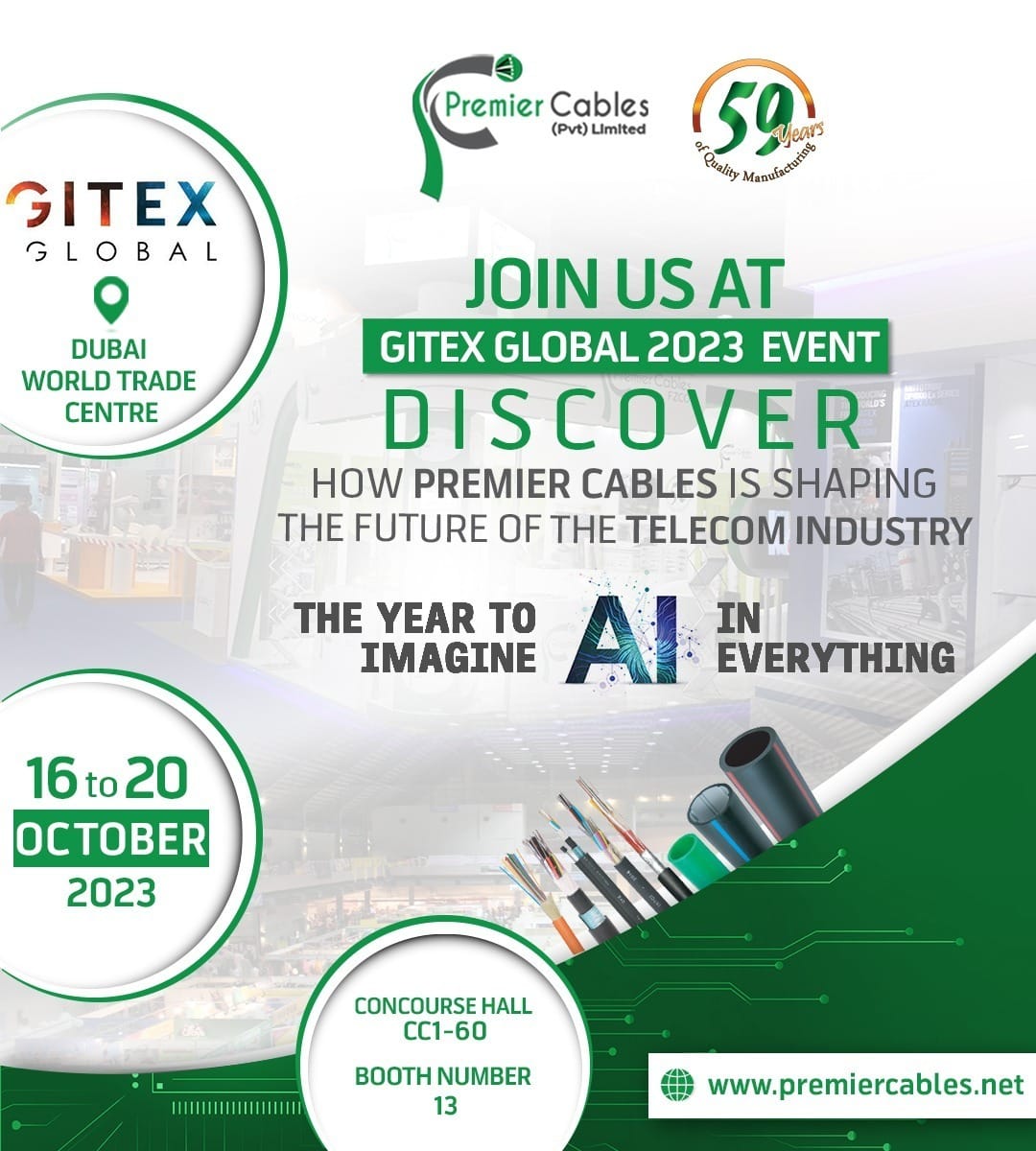 Premier Cables to participate in GITEX Technology Week at Dubai World ...