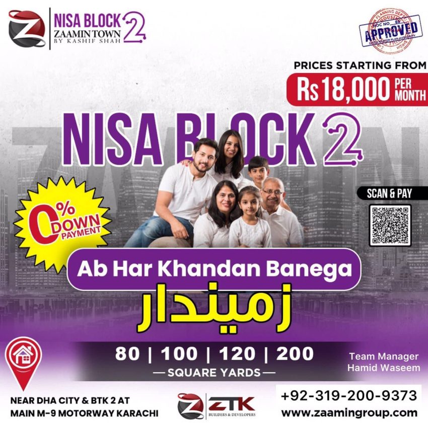 NISA Block at Zaamin Town A bold & concrete step towards empowering women of Pakistan - Biz Today