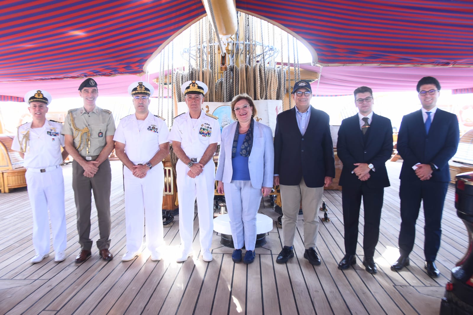 Most Beautiful Italian Sailing Ship Amerigo Vespucci arrives in Karachi ...
