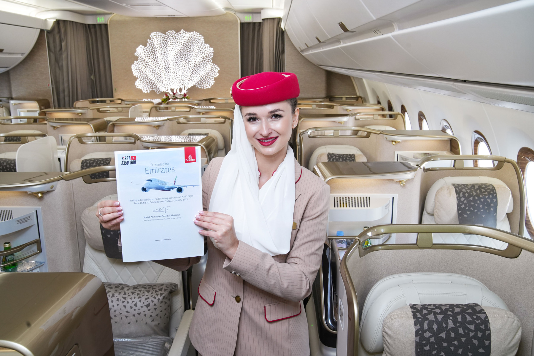The Emirates A350 officially takes flight to its first destination ...